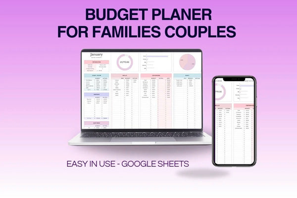 Families & Couples Budget Template - Excel/Google Sheet – TrulyBudget®